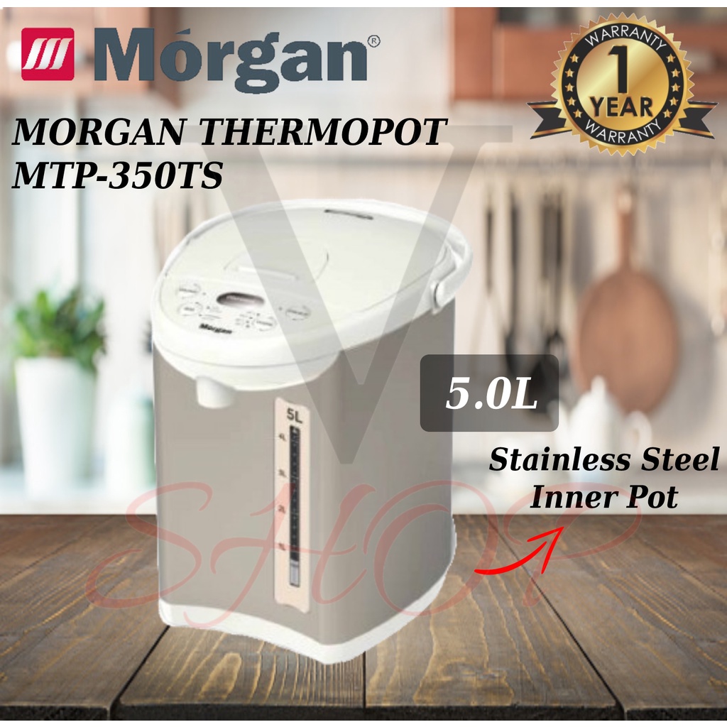 MORGAN 5.0L THERMO POT WITH SUS304 STAINLESS STEEL INNER POT MTP-350TS ...