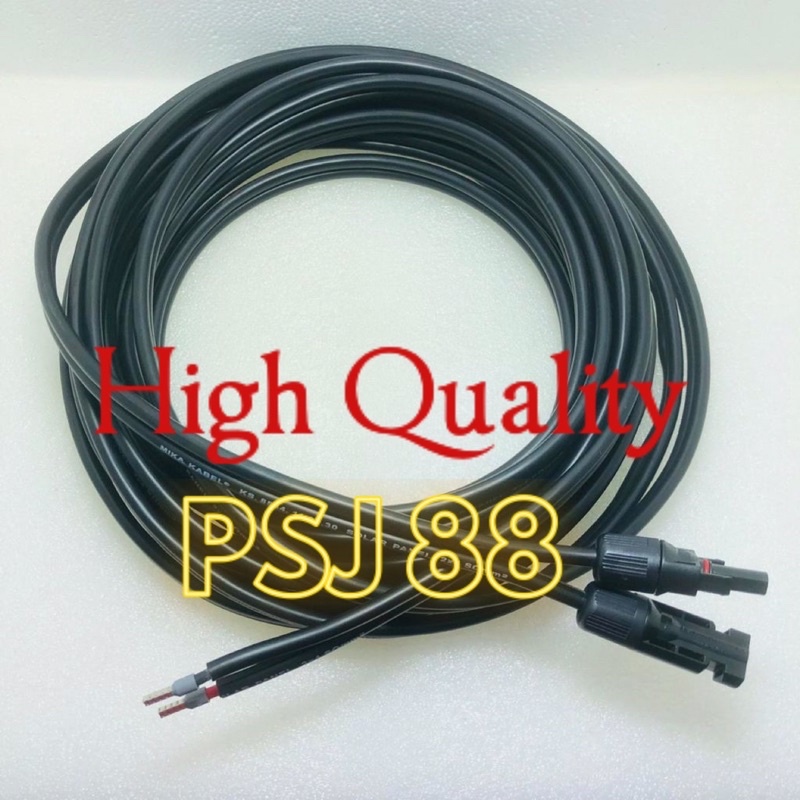 Twin Cable 2x2.5mm2 Solar Panel 10 Meters + MC4 Conn + Ferrule (Black ...