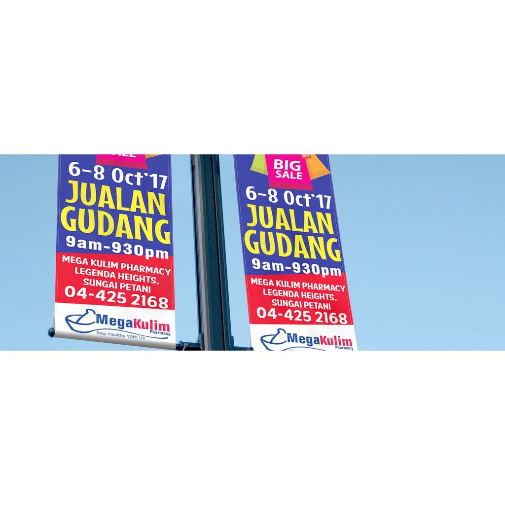 Banner, Bunting for Sales and Promotion, Advertisement, etc. (Eyelets ...