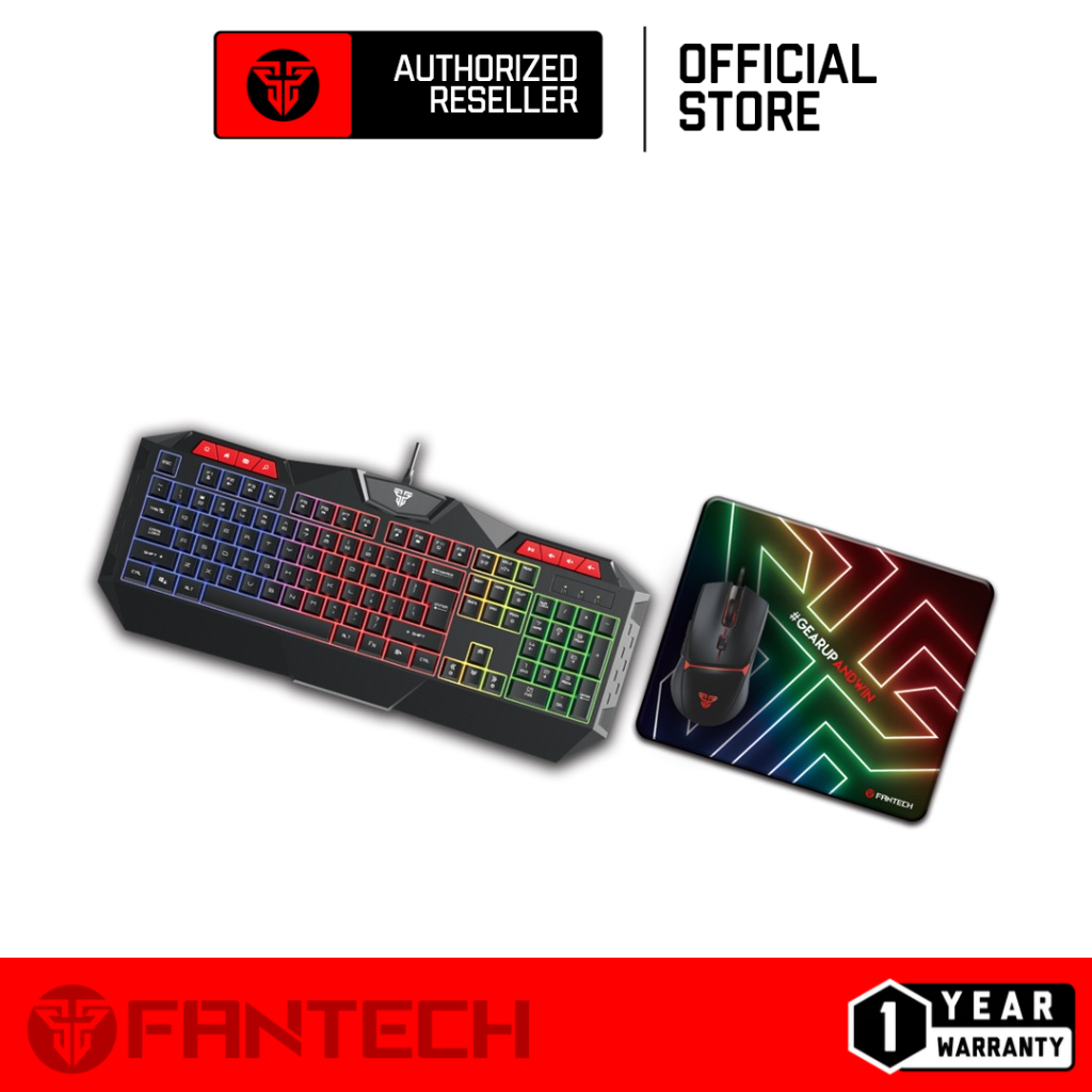 Fantech P31 Gaming Power Pack with Keyboard Mouse Mouse Pad Combo Set ...