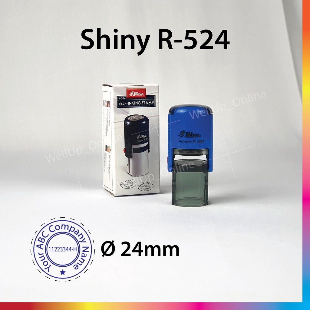Shiny R Series (Round) Rubber Stamp Customize / Cop Bulat / Cop Syarikat - R517/R524/R532/R538 ...