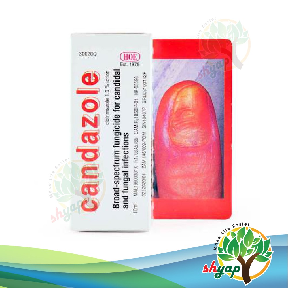 Candazole Antifungal Lotion 10ml / Ubat Kulat Kuku Nail Fungus ...