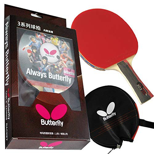 Butterfly 303 Table Tennis Racket Set - 1 Ping Pong Paddle – 1 Ping ...