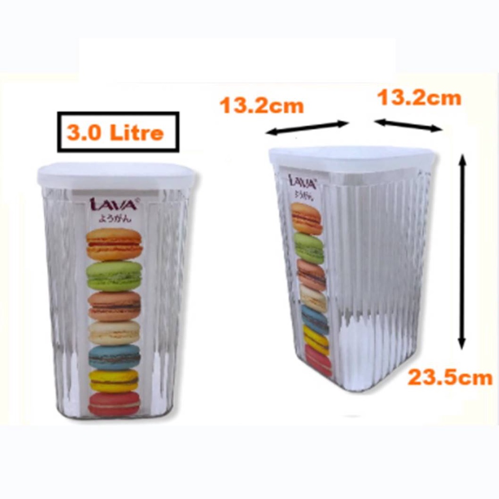 Lava Air Tight Tupperware Food Container “1.5lit-3it” / Bekas Makanan ...