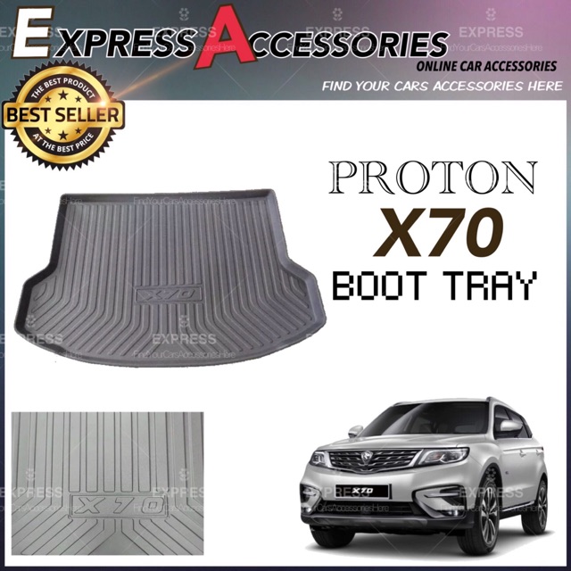 PROTON X70 High Quality ABS Anti Non Slip Rear Trunk Boot Cargo Tray ...