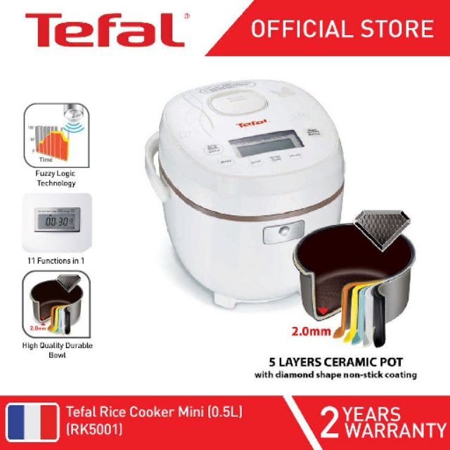 🔥READY STOCK🔥Tefal Rice Cooker Mini (0.5L) RK5001 | Shopee Malaysia