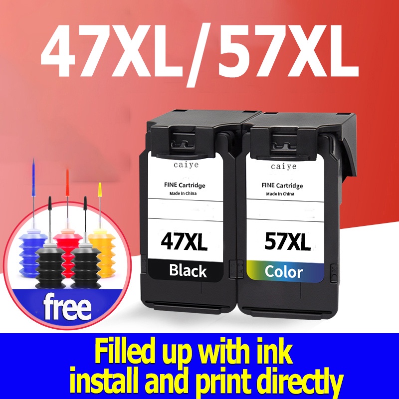 PG 47 CL 57 ink PG-47 CL-57 PG47XL CL57XL refillable ink Cartridge ...