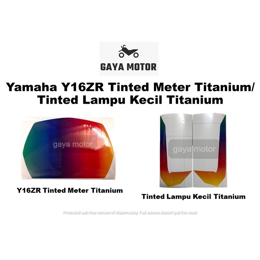 Yamaha Y16 Y16ZR Tinted Meter Titanium/ Tinted Lampu Kecil Titanium ...
