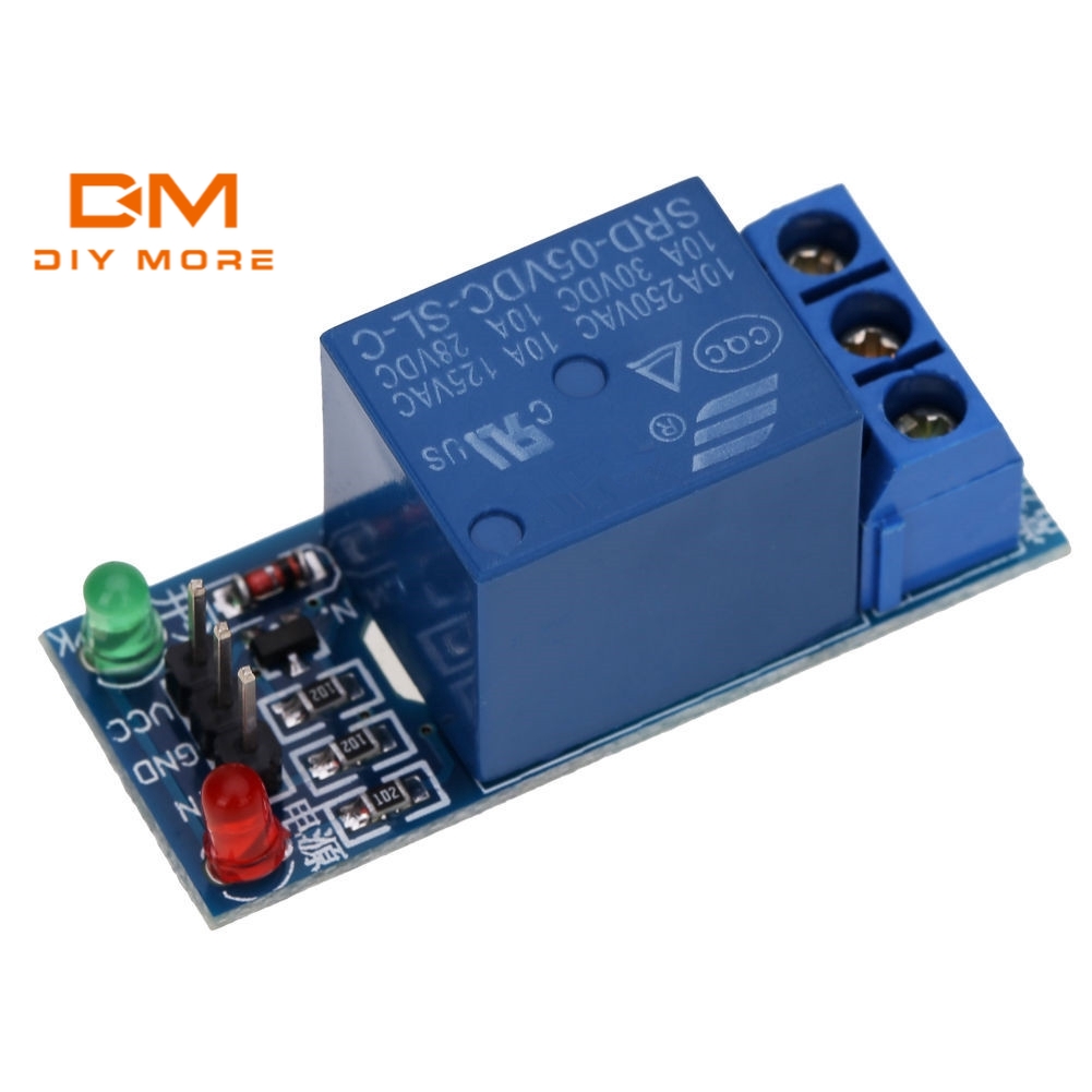 DIYMORE 5V 1 CH Relay Module High Level Trigger Shield for Arduino ...