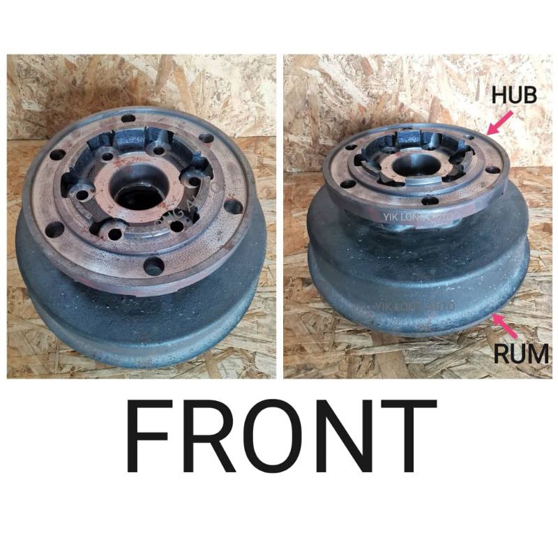 NISSAN UD YU41 / T5 FRONT HUB & RUM (6 NUT) | Shopee Malaysia