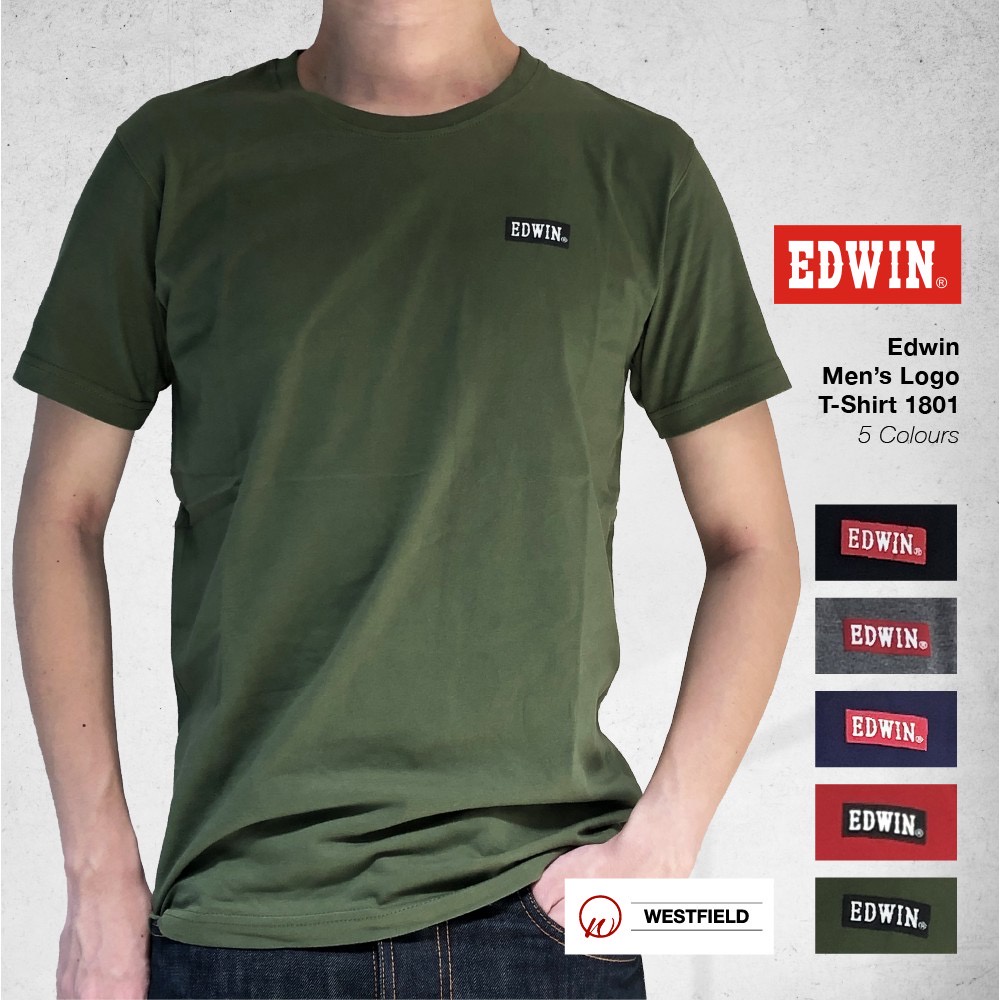 EDWIN MEN'S LOGO T-SHIRT ( 1801 ) | Shopee Malaysia