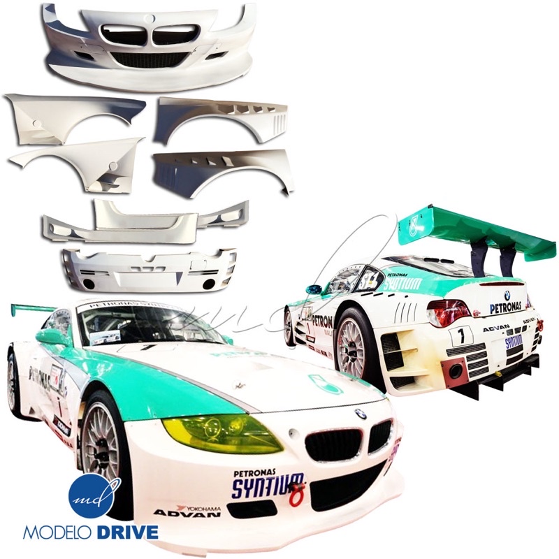 BMW Z4 e85 e86 GTR wide bodykit body kit front side rear bumper fender ...
