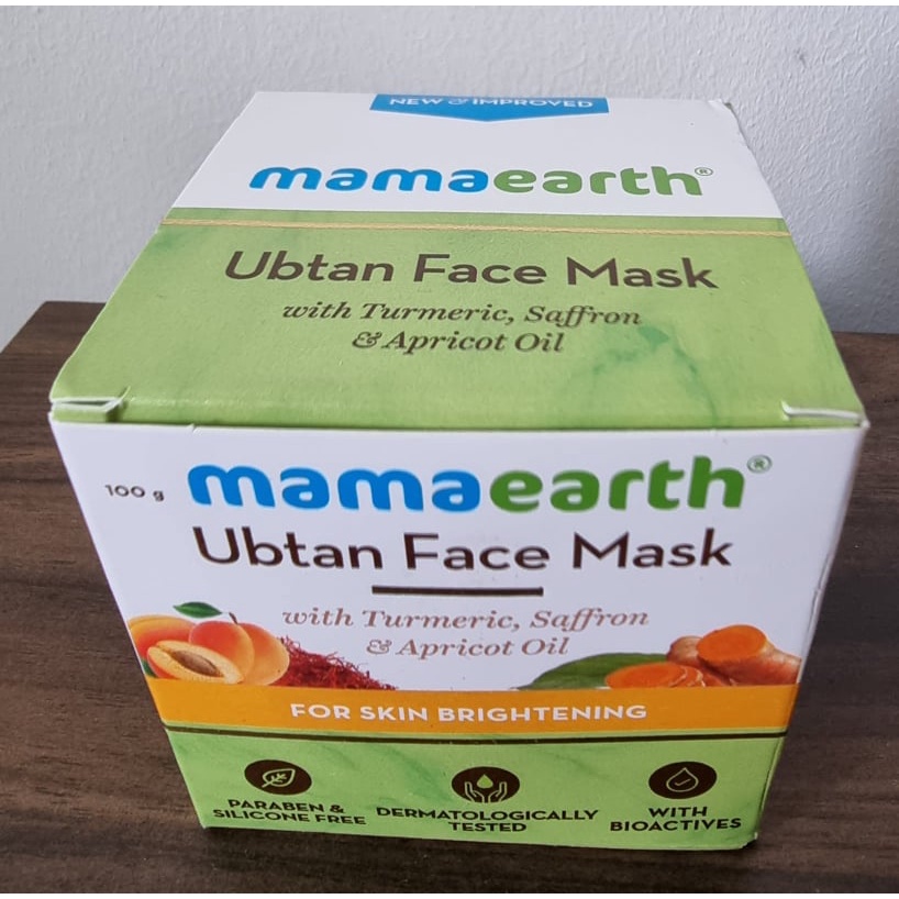 Mamaearth Ubtan Face Pack Mask For Fairness, Tanning & Glowing Skin With Saffron, Turmeric ...