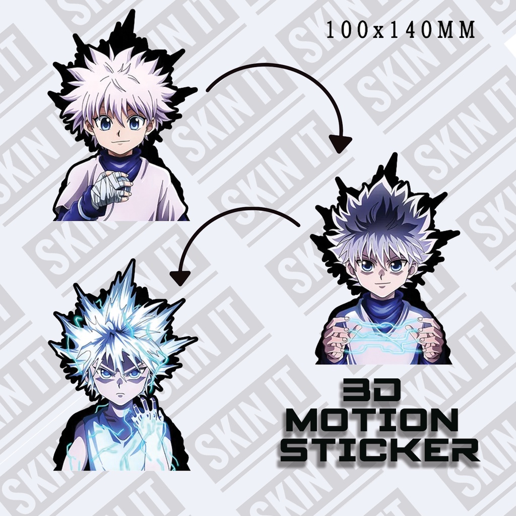3D Motion Sticker Peeker Killua Zoldyck Hunter X Hunter | Shopee Malaysia
