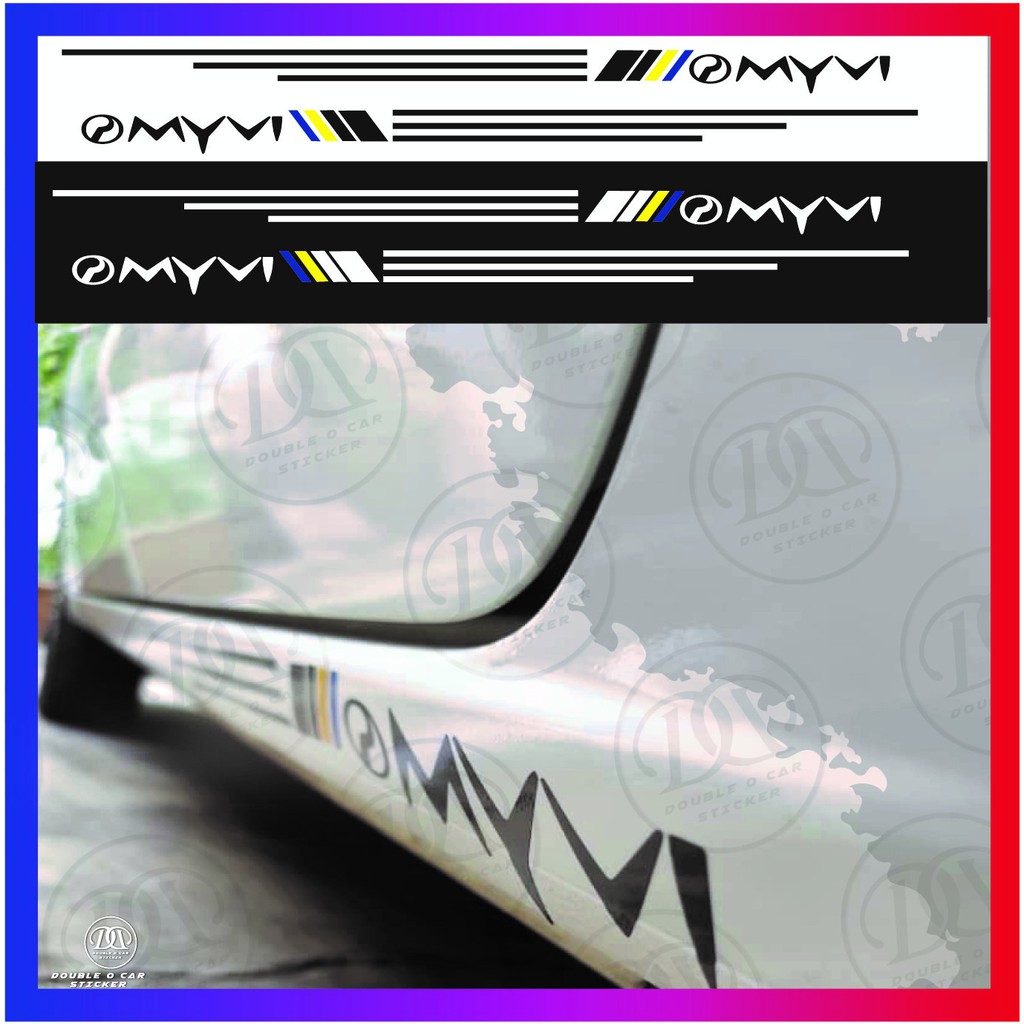 PERODUA MYVI SIDE SKIRT STICKER KI00360 | Shopee Malaysia