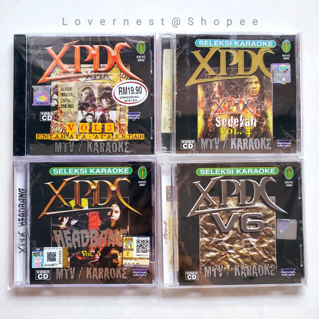 XPDC - Vol. 3 Entah Apa-Apa Entah - Vol. 4 Sedekah - Vol. 5 Headbang - Vol. 6 V6 VCD MTV Karaoke ...