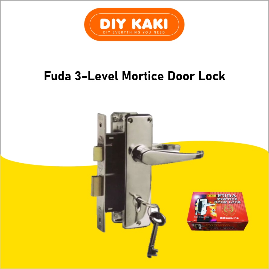 FUDA 3-LEVEL Mortise Door Lock | Mortise Door Lock Level | Handle Lock ...