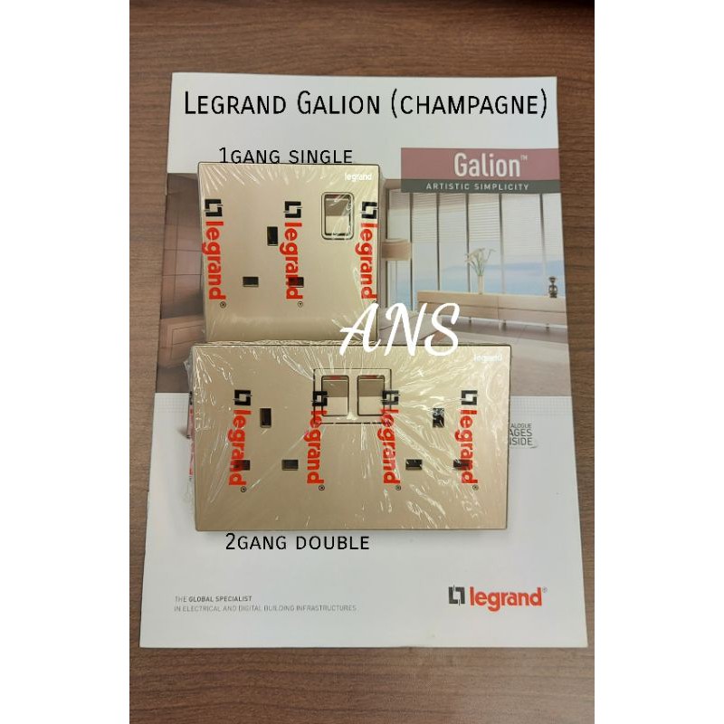 Champagne - Legrand Galion Switches 13A switch socket outlet Tel Bell ...