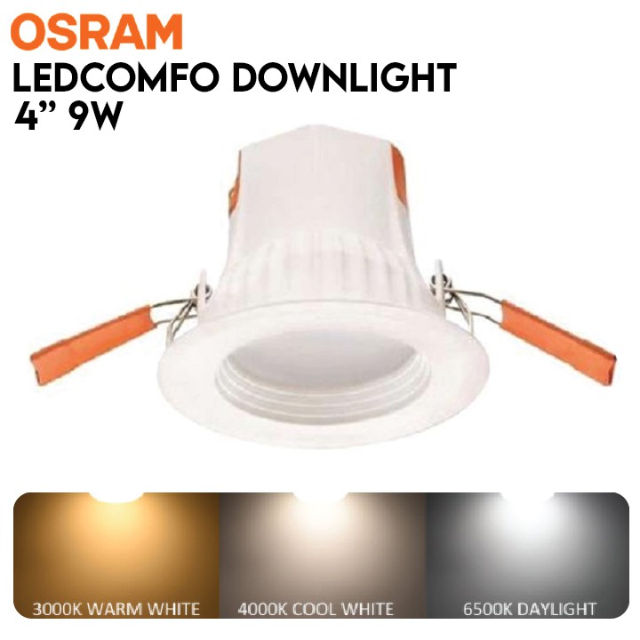 OSRAM LEDCOMFO DOWNLIGHT 4" INCH 9W LED CEILING LIGHT | Shopee Malaysia