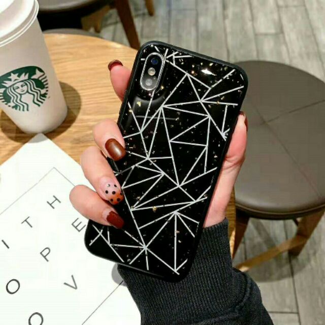 READYSTOCK VIVO Y17 VIVO Y12 OPPO A37 OPPO A3S GEOMETRY CASE BLACK ...