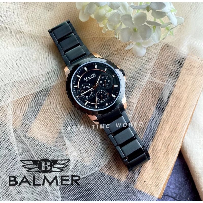 BALMER | 5131M BRG-4 Multifunction Sapphire Women's Watch Black ...