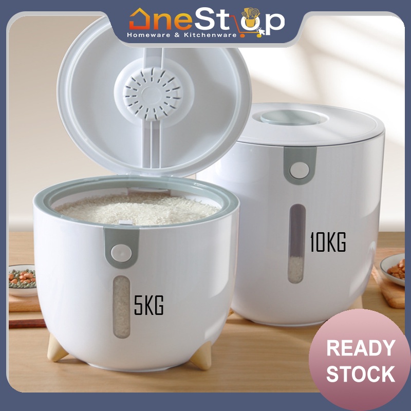 OSHK Bekas Beras 5kg Rice Dispenser Moisture Proof Japanese Rice ...
