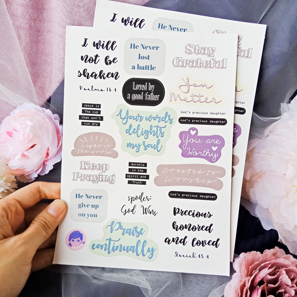 (Cfl-01) Christian stickers- Christian stickers - bible stickers ...