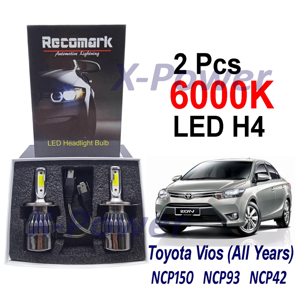 🔥PROMO🔥 Toyota Vios NCP150 NCP93 NCP42 H4 Car LED Headlamp LED ...