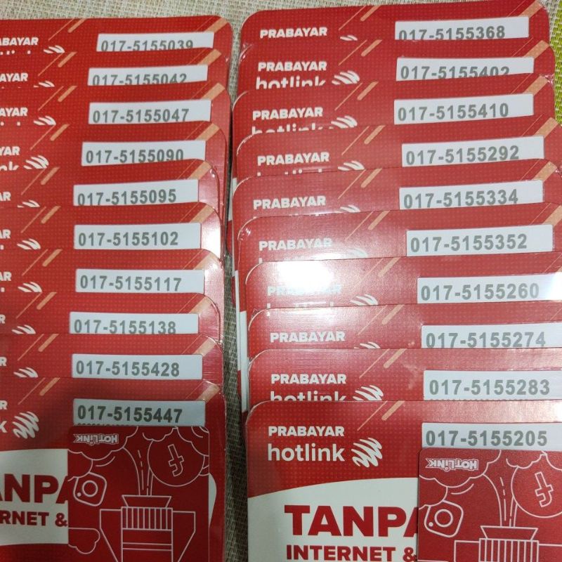 hotlink new prepiad sim pack vip number/nice number | Shopee Malaysia