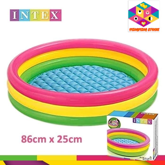 Intex Rubber Swimming Pool Children Swimming Pool Children Bath Pool ...