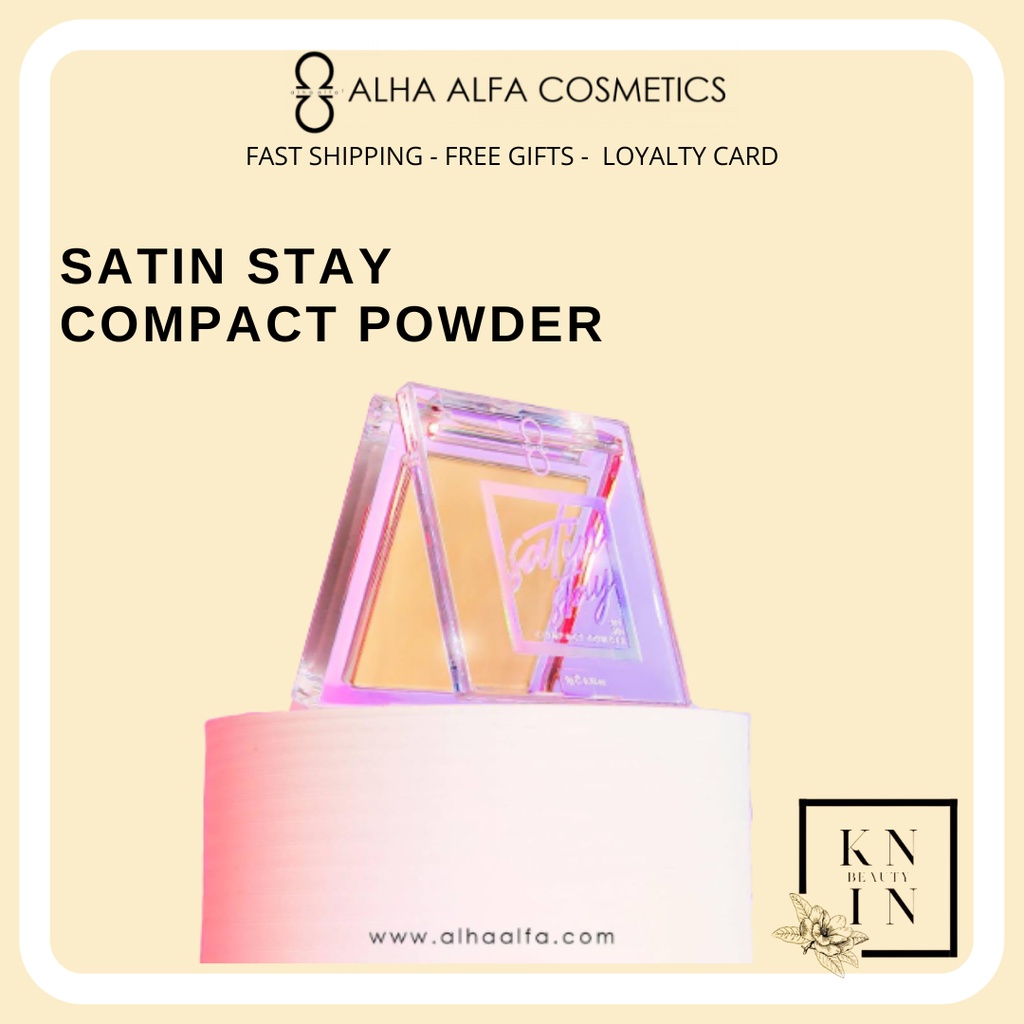 [ALHA ALFA] New Satin Stay Compact Powder by Alha Alfa (Pressed Powder ...