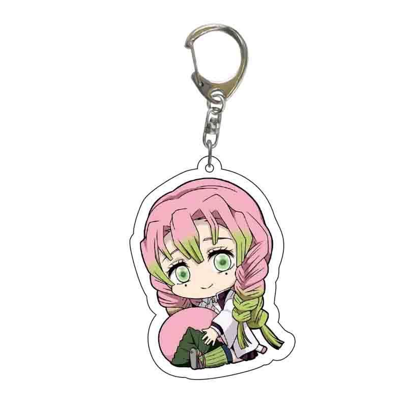 《鬼灭之刃》Demon Slayer Key Chain Jewelry Pendant Cartoon Anime Acrylic Key ...