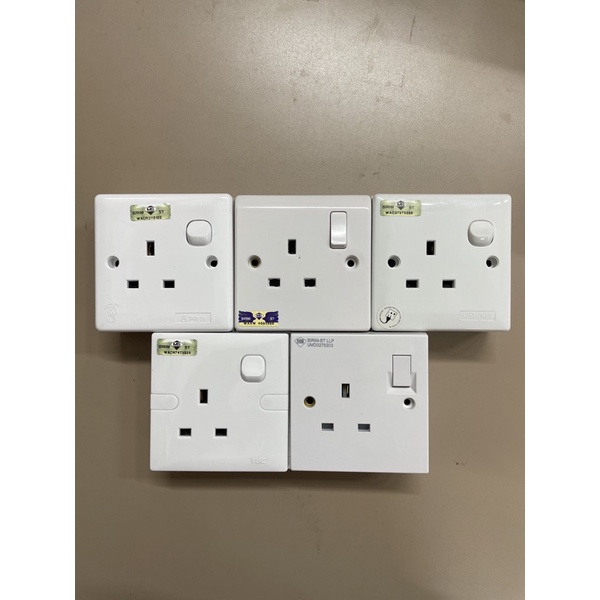 🔷CLEAR STOCK🔷 [SIRIM] 13A Switch Socket Suis Dinding Plug Dinding 13A ...