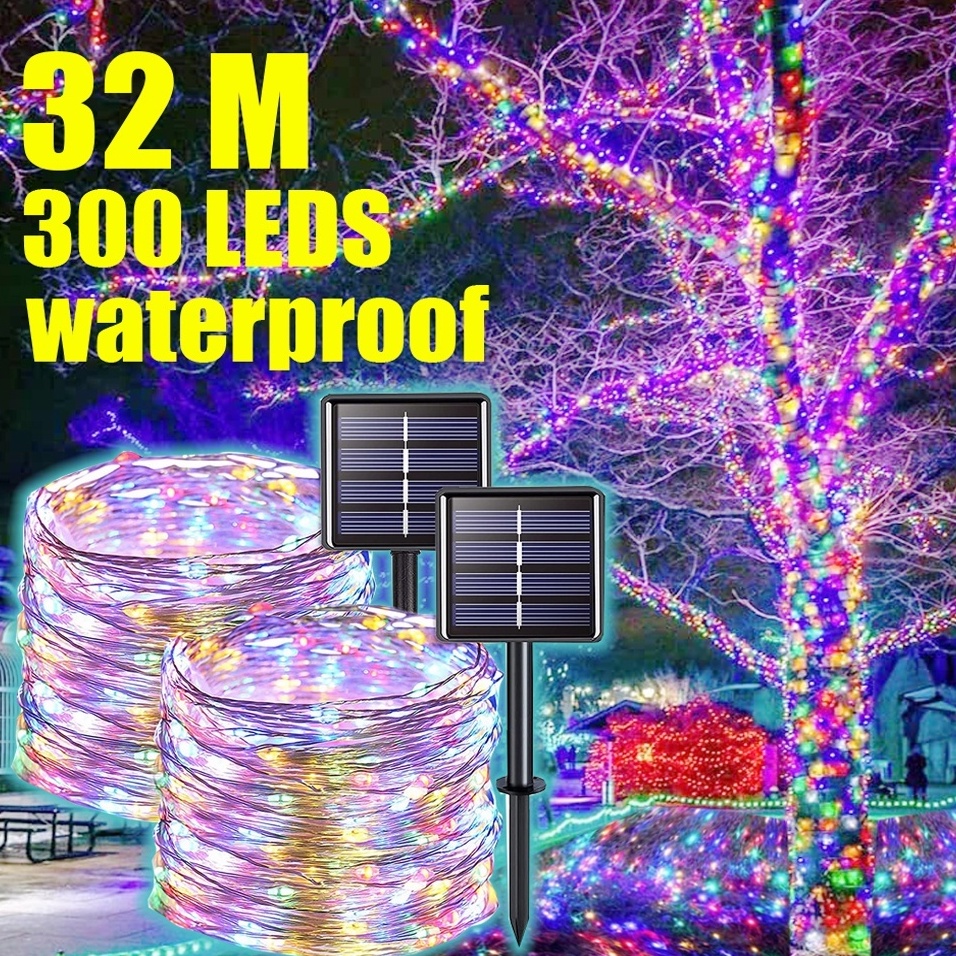 raya 2025 103m/52m/32m/22m/12m/7m Lampu Raya Solar Outdoor Waterproof ...