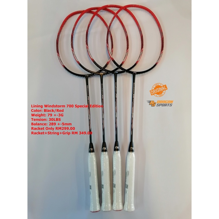 LINING Windstorm 700 special edition Black/red Color 100% ORIGINAL ...