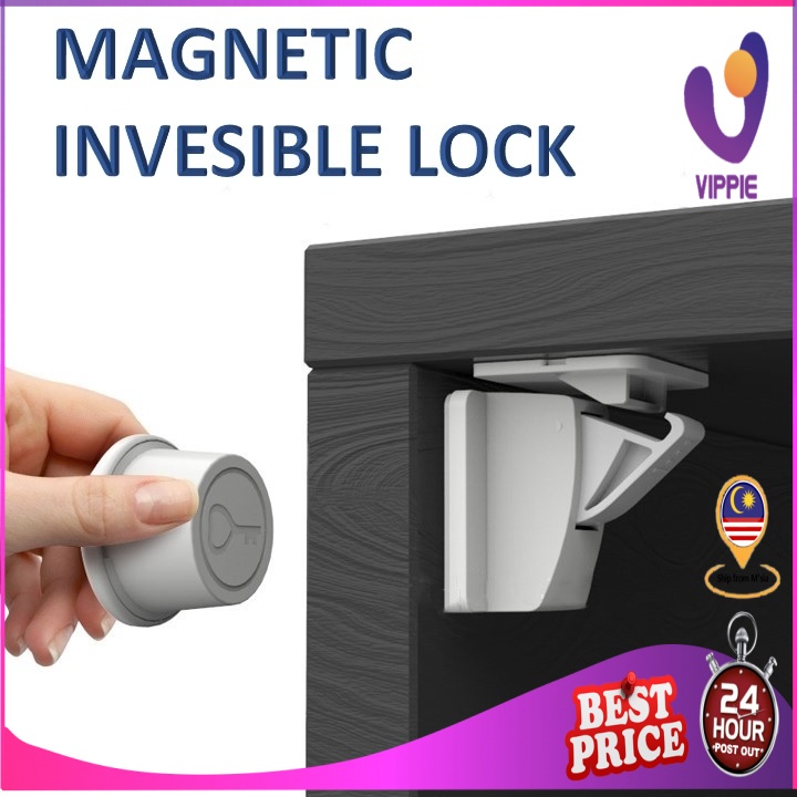 VIPPIE Magnetic Child Safety Lock Baby Safety Cabinet Drawer Door Lock ...