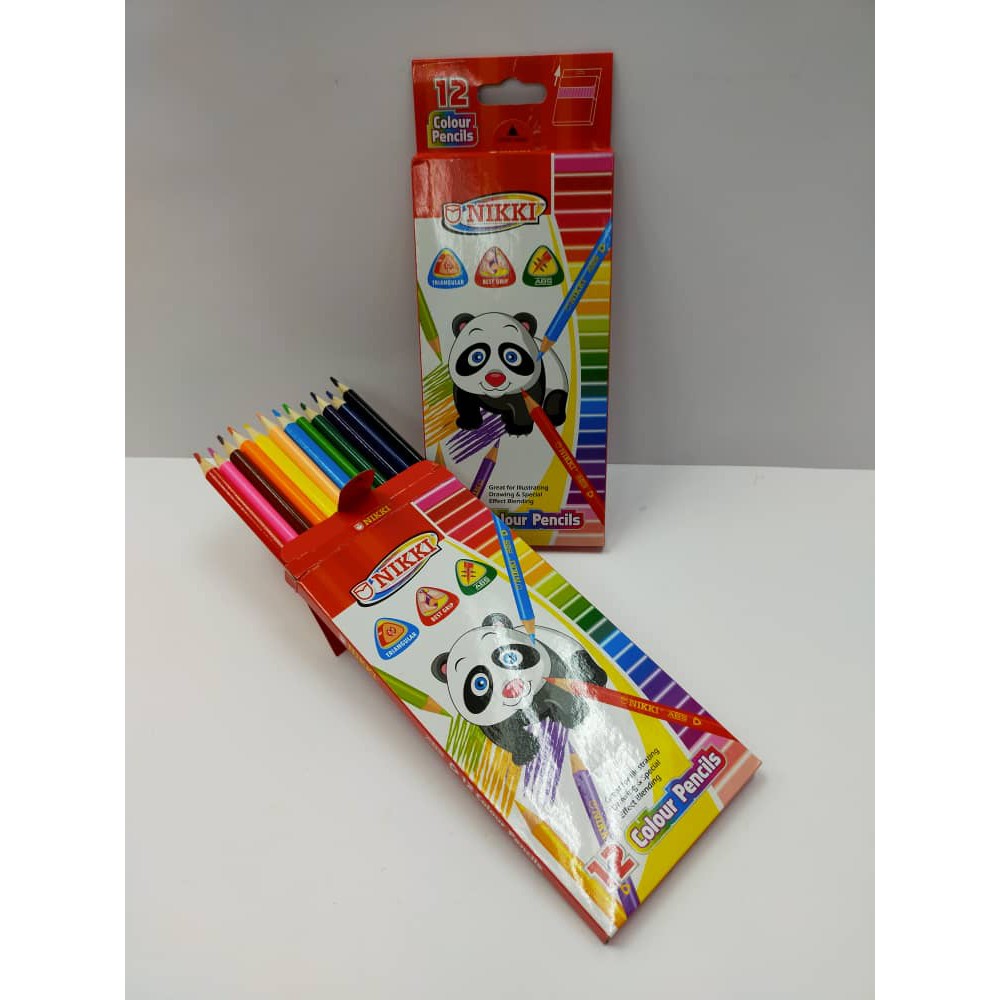 CPL-188-12 Nikki Colour Pencils 12L | Shopee Malaysia