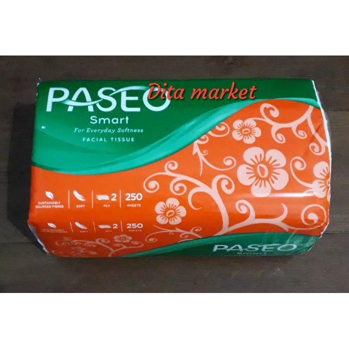 Paseo smart tissue/tissue 250 sheets facial tissue | Shopee Malaysia