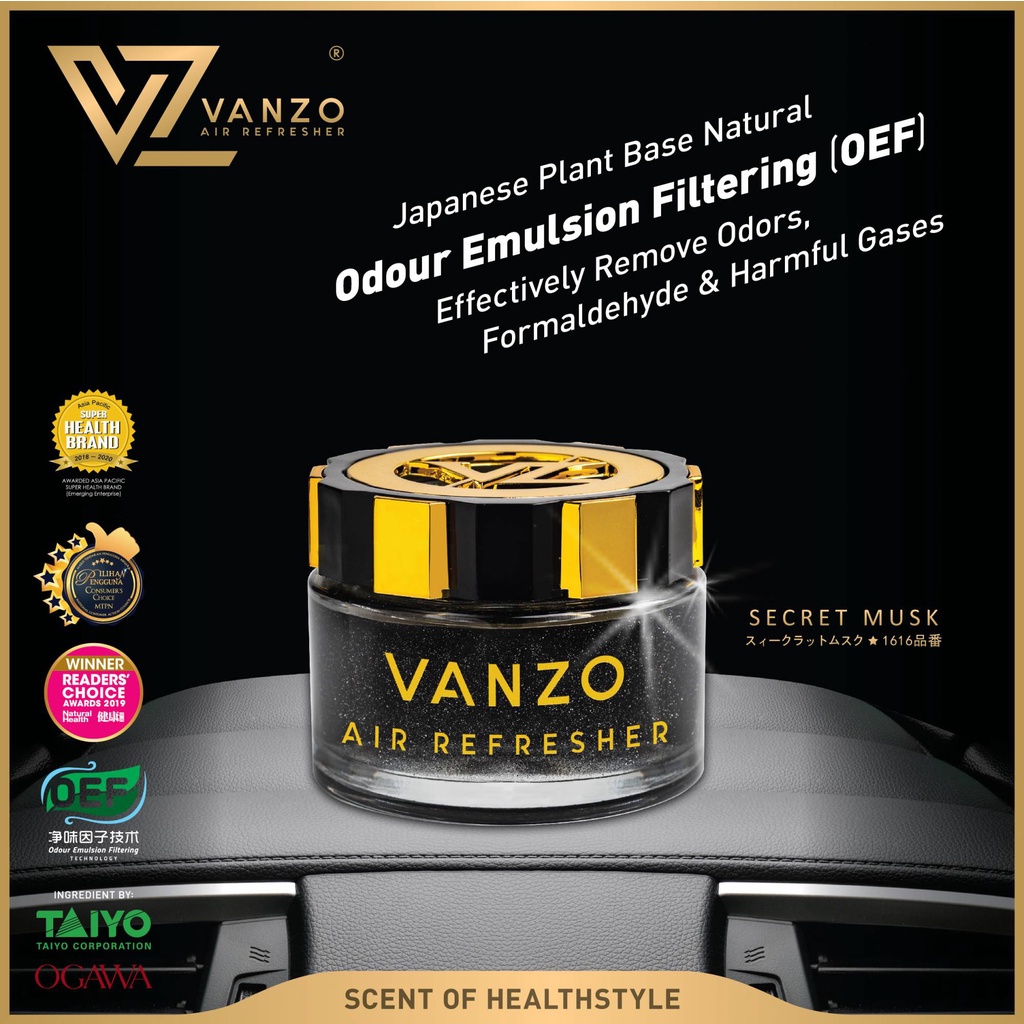 Vanzo Gentleman Duo Series Car Air Freshener Vanzo Car Perfume Pewangi ...