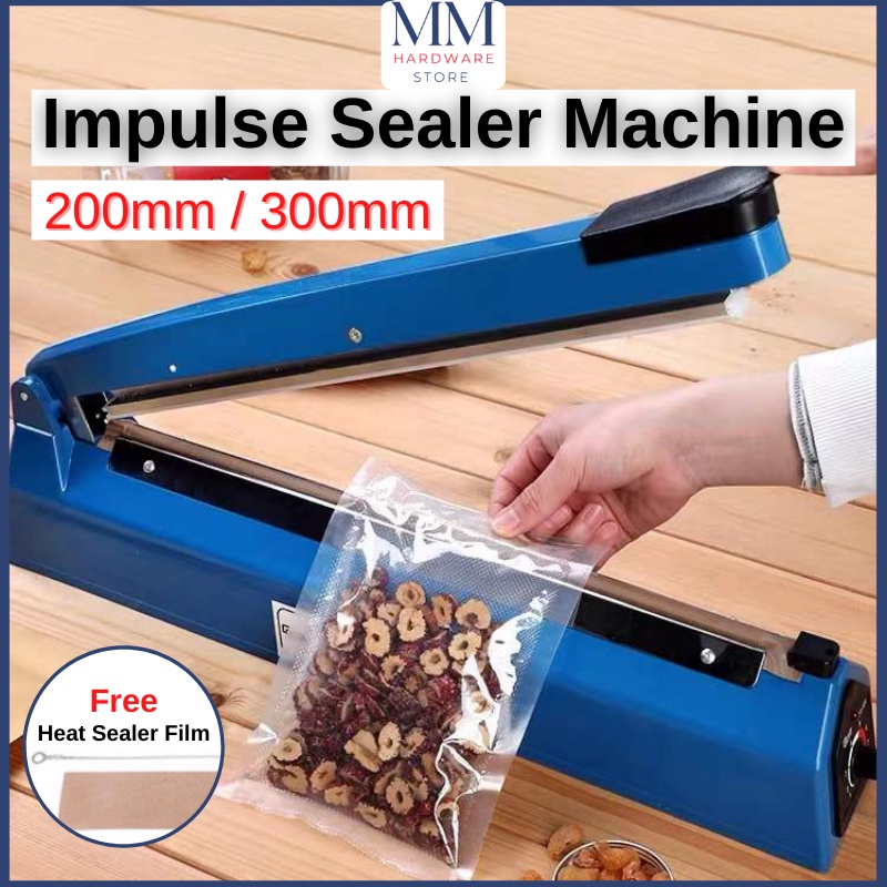 Impulse Sealer Machine 200mm 300mm 400mm Plastic Mesin Sealer Plastik ...