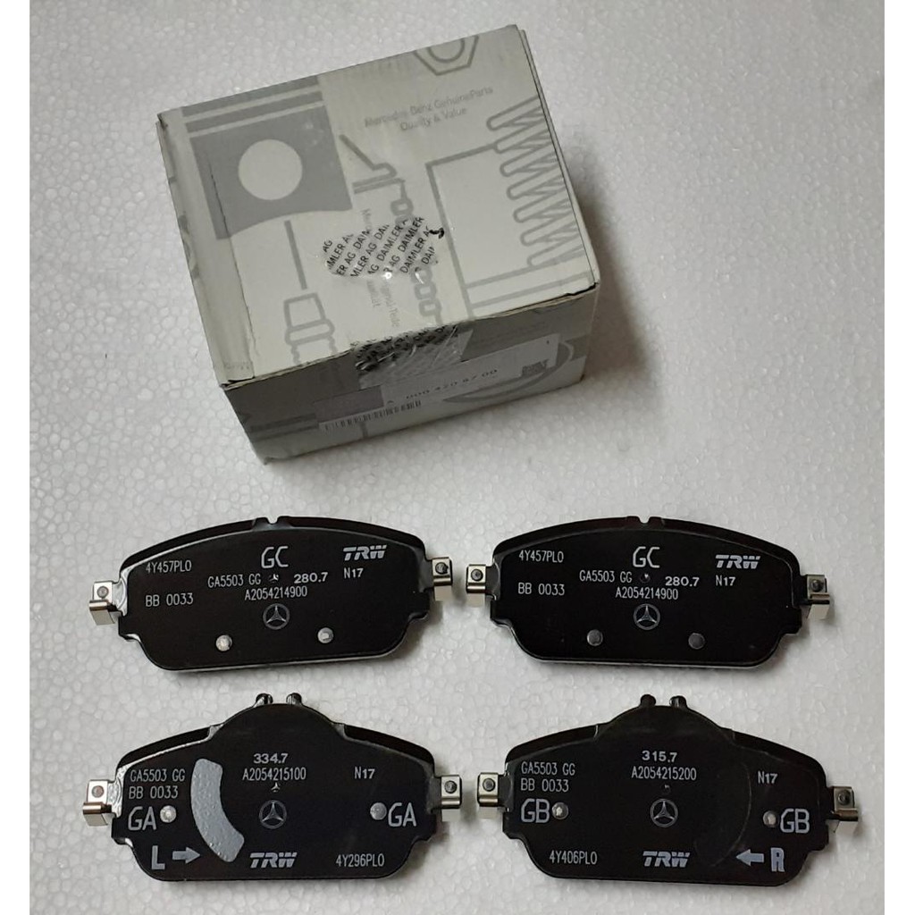 Mercedes W213 W205 CLA GLA Original Front Brake Pad Set 22031 ...