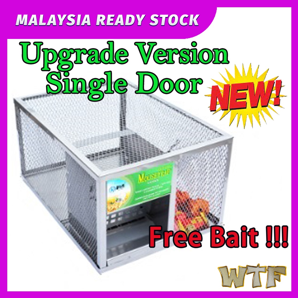 Perangkap Tikus Besi Single Door Mouse Trap Reuseable Multi Catch Mouse ...