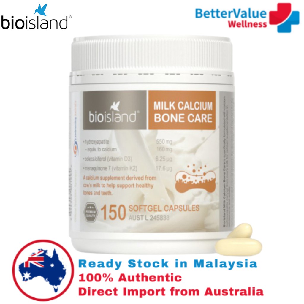 [100% AUTHENTIC] BIO ISLAND Milk Calcium Bone Care (150 softgel ...