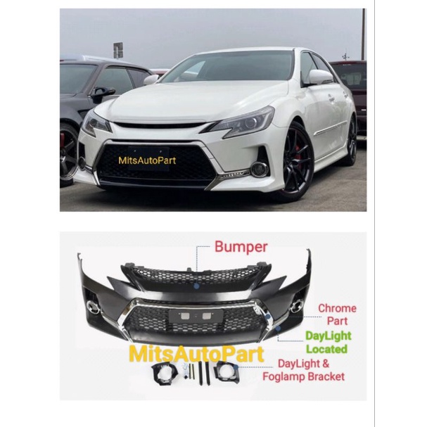 Toyota Mark X GS bumper (PP) | Shopee Malaysia