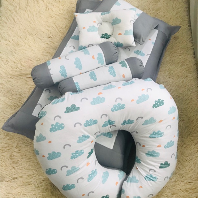Set tilam baby 100% kekabu ikut size baby cot free nursing pillow ...