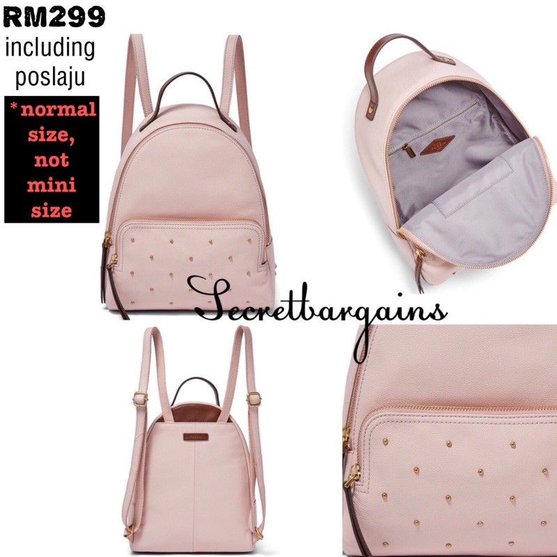 Fossil Felicity Backpack - Dusty Rose | Shopee Malaysia