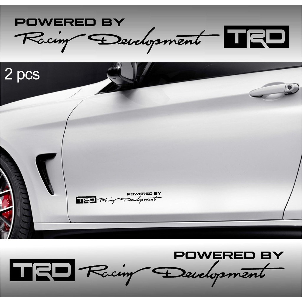 Trd racing development poered sticker by toyota car sticker | Shopee ...