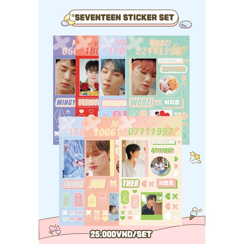 Seventeen STICKER PACK | Shopee Malaysia
