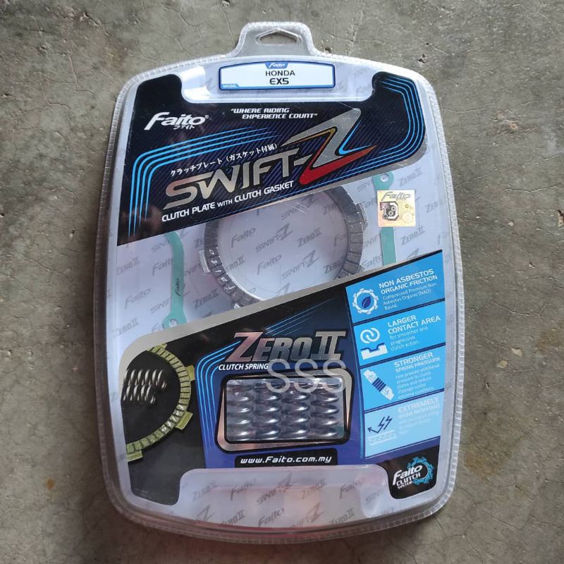 FAITO SWIFT-Z CLUTCH PLATE WITH SPRING Y15ZR LC135 EX5 DREAM RS150 RXZ ...