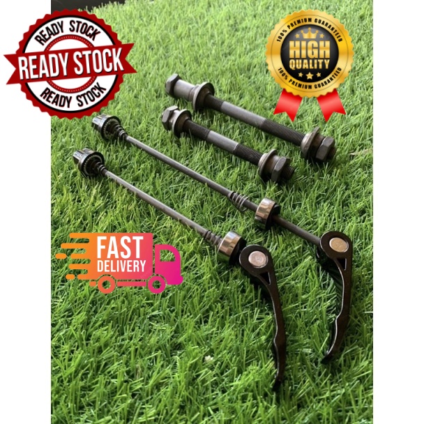 Bike Axle Quick Release Front Rear Bicycle Axle Wheel Hub (1 set ...